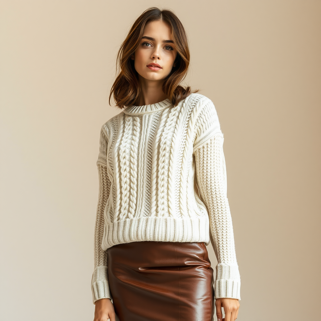 Classic Cable-knit Sweater – Judge.me Demo Store